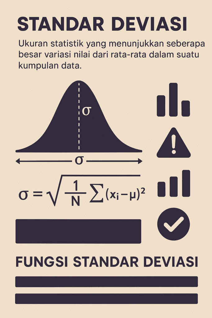Standar Deviasi: Konsep, Fungsi, Rumus, dan Penerapannya